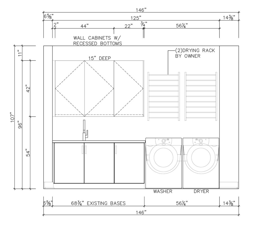 Reimagined Laundry Spaces include Custom Cabinetry | Bentwood Luxury ...